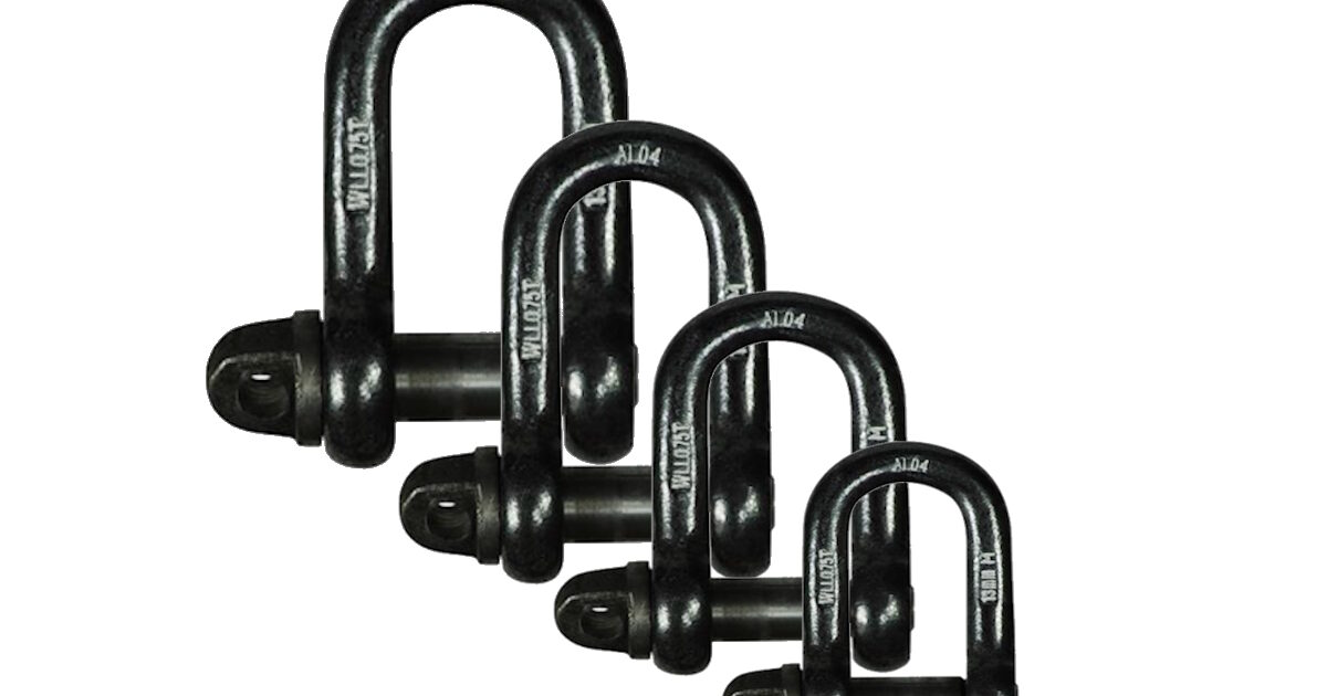 Dee Shackle “M” Rated Galvanised Steel ALL SIZES