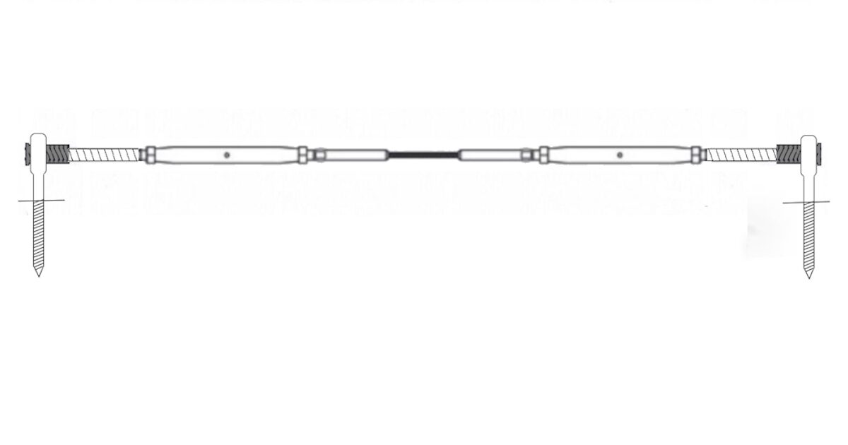 Swage Bolt Rigging Screw Hex-Adjuster Screw Eye LRTT