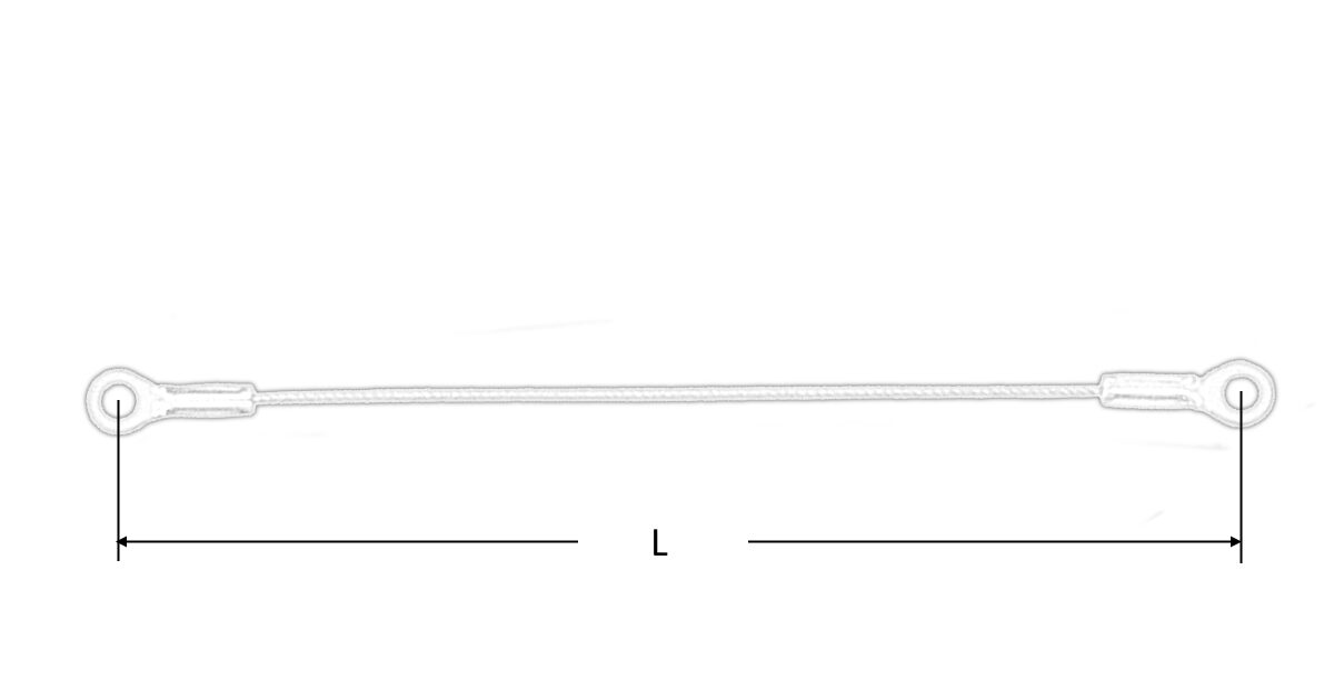 Safety Tether PEPE-4.0 1.4kN G316 Stainless Steel ALL SIZES