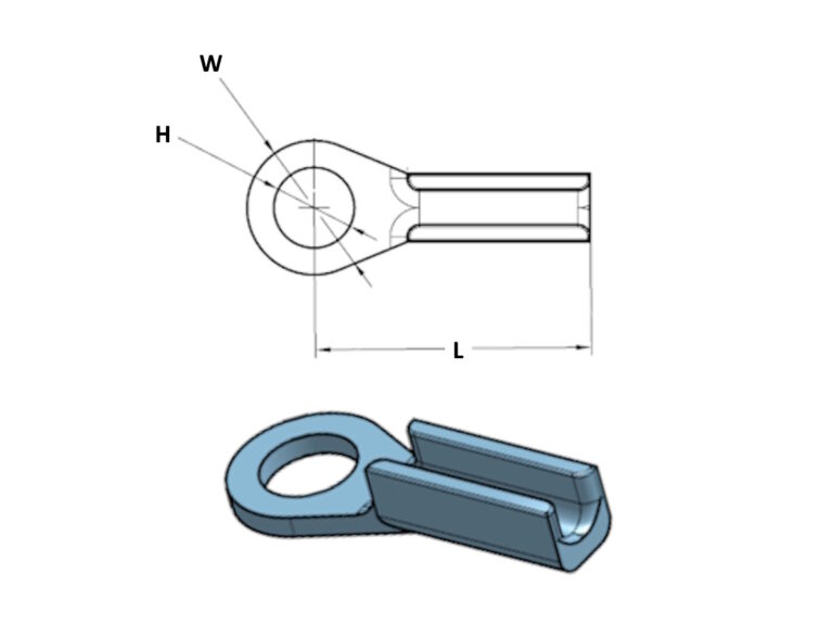 Pressed Eye Terminal G304 Stainless Steel ALL SIZES
