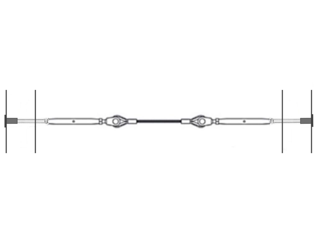 Long Bolt Jaw Rigging Screw Hex Adjustor LRMM