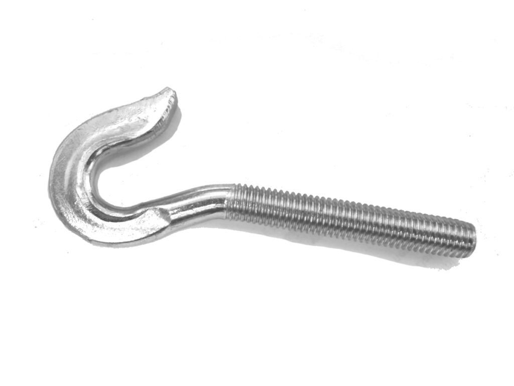 Hook Bolt RHT Zinc Plated Steel ALL SIZES