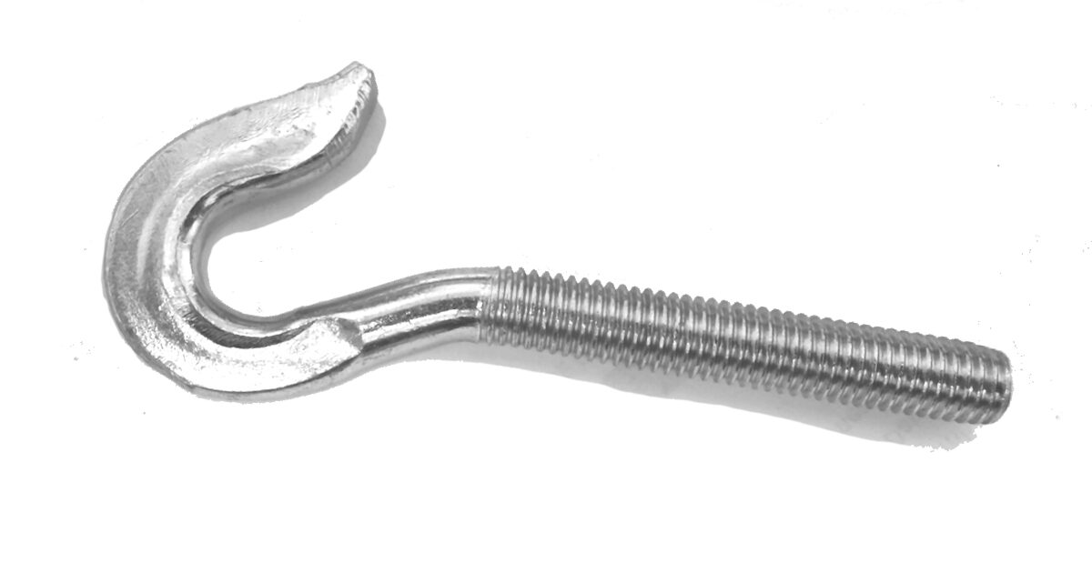 Hook Bolt RHT Zinc Plated Steel ALL SIZES