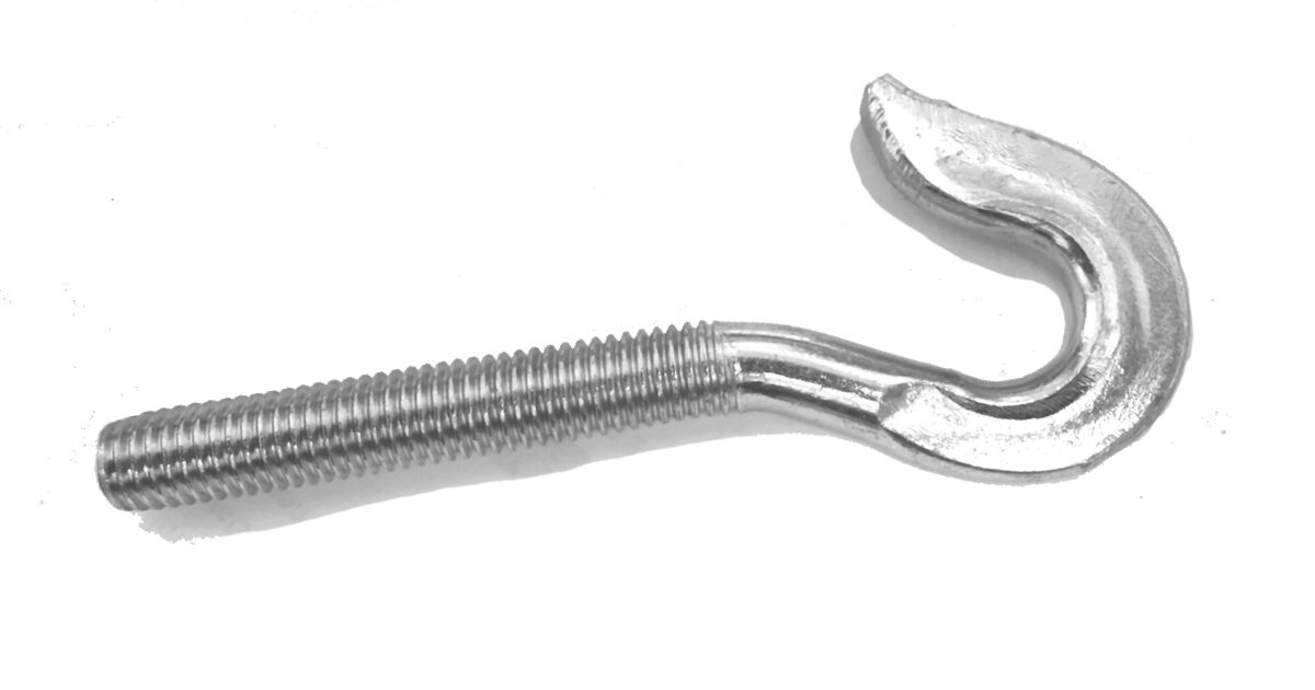 Hook Bolt RHT Zinc Plated Steel ALL SIZES