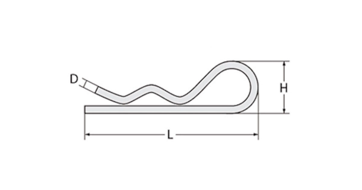 R-Clip Zinc Plated Steel ALL SIZES