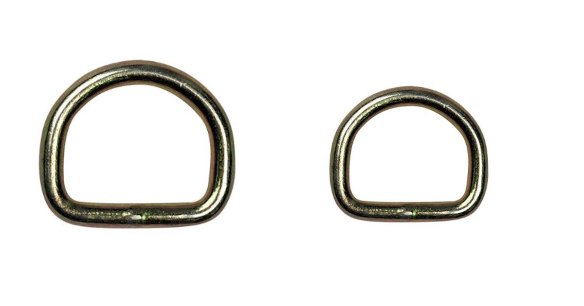 Dee Rings Zinc Plated Steel ALL SIZES