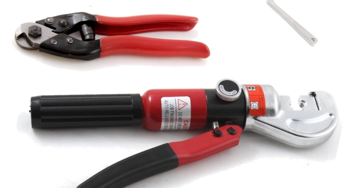 2.4mm – 4.0mm Wire Swage Cut Tighten Tool Set