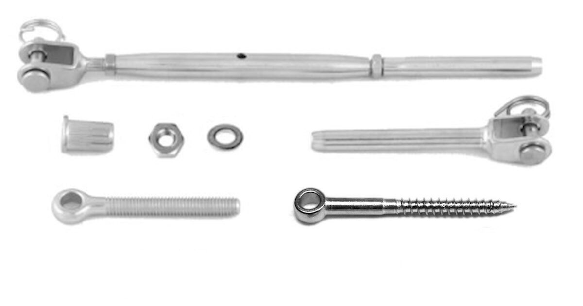 Jaw Swage Rigging Screw Fork Terminal Long Screw Eye Long Eye Bolt ...